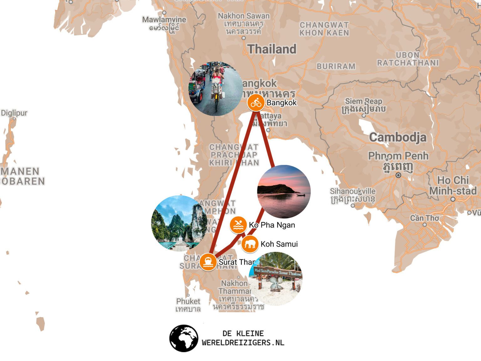 Kindvriendelijke reisroute door Thailand voor 3 weken (Tip)